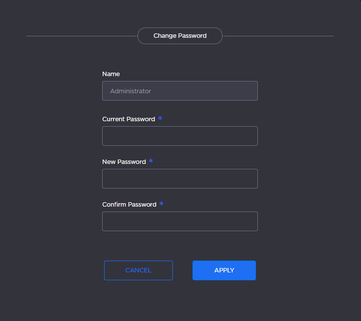 Changing the Default Password